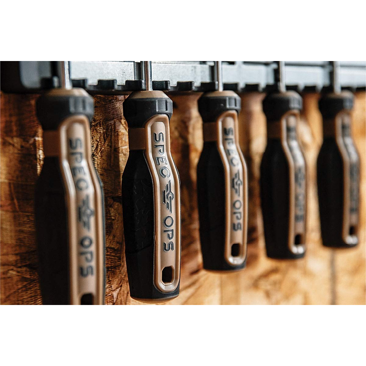 Spec Ops Tools 8-Piece Screwdriver Set, Phillips, Slotted, Square, Magentic Tip, Cr-Mo Steel Shaft