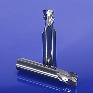 1Pcs CNC Router Bits Engraving Cutter 6mm/8mm Neon Light Strip Slotting Bits Tungsten Carbide Steel End Mill Neon LED Lights Slotting Milling Cutter for Polystyrene Acrylic (6-6D-4.2)