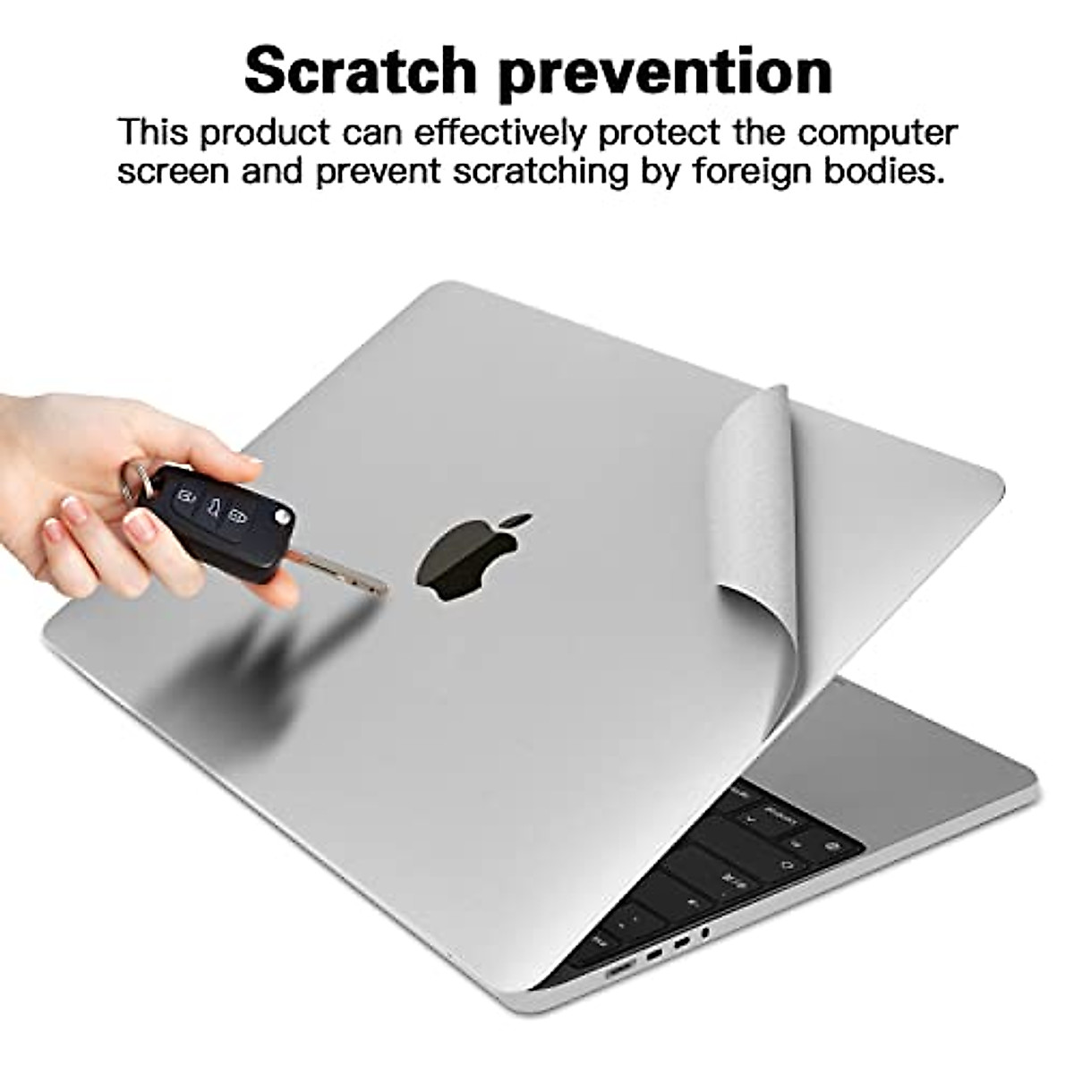 Shell Protector Cover Skin Compatible with MacBook Pro 14 Inch (M2 Pro /M2 Max /M1 Pro /M1 Max ) Model A2442 with Touch ID, Anti Scratch Protective Skin Decals (Space Grey)