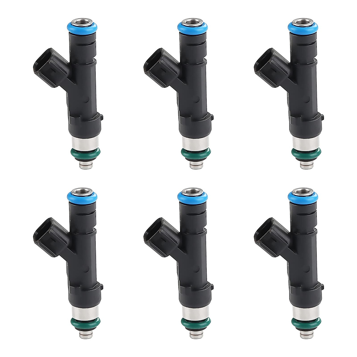 JDMON Fuel Injectors Replacement for Dodge Dakota Durango Nitro Ram1500 Jeep Commander Grand Cherokee Liberty Mitsubishi Raider 3.7L V6 Replace 0280158020 812-12145 FJ474 6Pcs