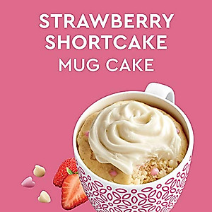 Duncan Hines Mug Cakes Strawberry Shortcake Flavored Mix with Cream Cheese Frosting, 13.3 oz