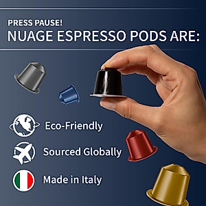 Nuage Coffee | Americano Medium-Dark Roast | Compatible With OriginalLine Nespresso Machines | Aluminum Espresso Coffee Pods | 50 Pods (5 Pack) | Not Vertuo Compatible
