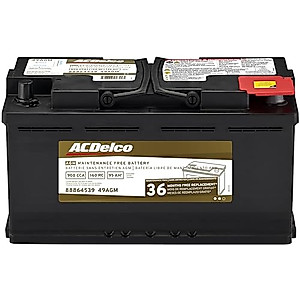 ACDelco Gold 49AGM 36 Month Warranty AGM BCI Group 49 Battery