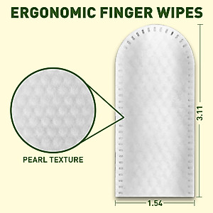 ORDORA PET Teeth Cleaning Wipes for Dogs & Cats, Dog Teeth Cleaning Finger Wipes - Dog Tooth Brushing Kit Dental Wipes - Reduces Plaque & Freshens Breath (50 Pcs)