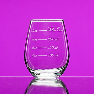 Caloric Cuvee - The Calorie Counting Wine Glass NOW IN STEMLESS