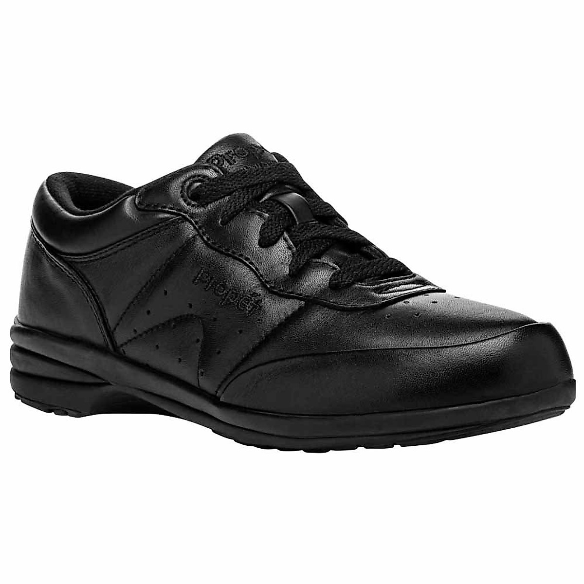 Propet Women's Washable Walker Sneaker,Black,5.5 2E US