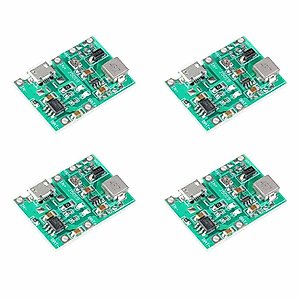 Rakstore 4pcs Lithium Li-ion Battery Boost Charger Module USB Lithium Lipo 18650 Battery 3.7V 4.2V to 5V 9V 12V 24V Step Up Module