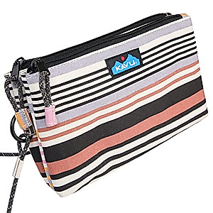 KAVU Dosewallips Double Zip Crossbody Rope Sling Purse - Springtime Stripe