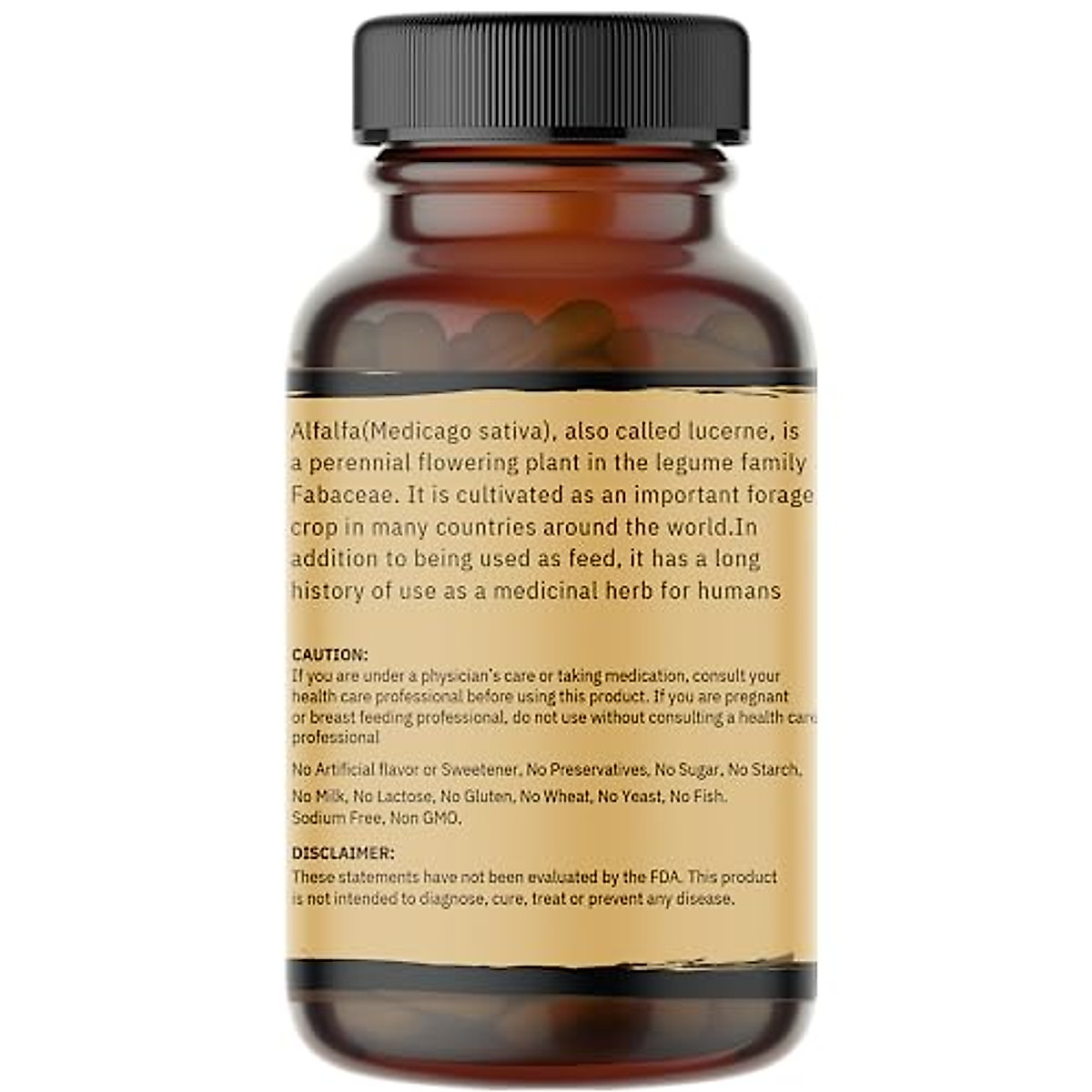 Naturevibe Botanicals Alfalfa Capsules Premium 180 Veg Capsules | 1000mg Per Serving | Nutritionally Abundant | Made with Pure Herb Alfalfa Powder