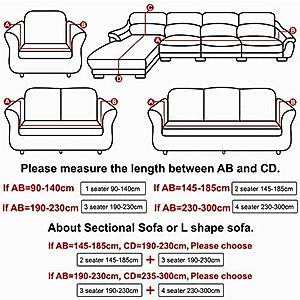 Velvet Sofa Slipover for L/U Shape Chaise Lounge Cover, Stretch 1 2 3 4 Seat Sectional Couch Cover Non Slip Furniture Protector for Kids Pets (Light Blue,L Shape(2seat+3seat))