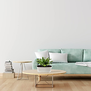 5-Pack Herb Planter,Window Boxes Planters with Multiple Drainage Holes,8.5" x 3.3" Oval Herb Garden Planter indoor/outdoor for Grow Plants, Flowers or Succulents, Deck Railing Window Planter Box