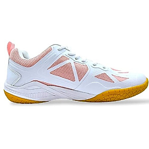 Heavzen Pro Pickleball Shoes Women (us_Footwear_Size_System, Adult, Women, Numeric, Medium, Numeric_8_Point_5) White and Pink