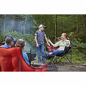 Guide Gear Camping Chair Foot Stool, Folding, Collapsible, Portable Footrest Black