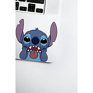 Koumyou-Stitch, Grimace Face,Vinyl Decal,Sticker for Cars,Windows,Laptops and More