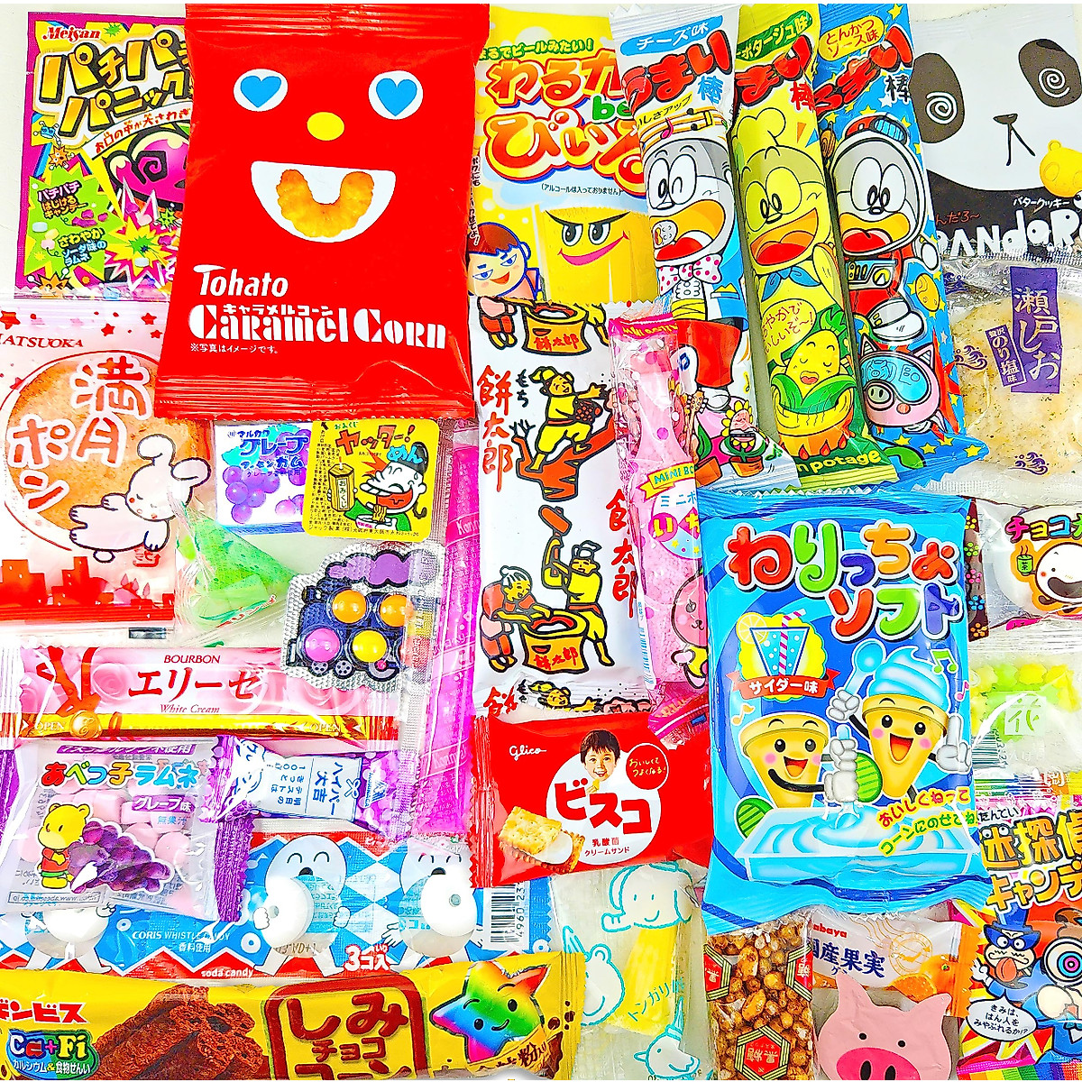 Sakura Box Japanese Snacks & Candy 30 Piece Dagashi Set Gift (Box)