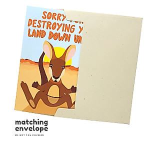 Sleazy Greetings Funny Mothers Day Card From Daughter Son | Cute Happy Birthday Card For Mom | Adult Dirty Humorous Mother’s Day Appreciation Card | Australia Kangaroo Card