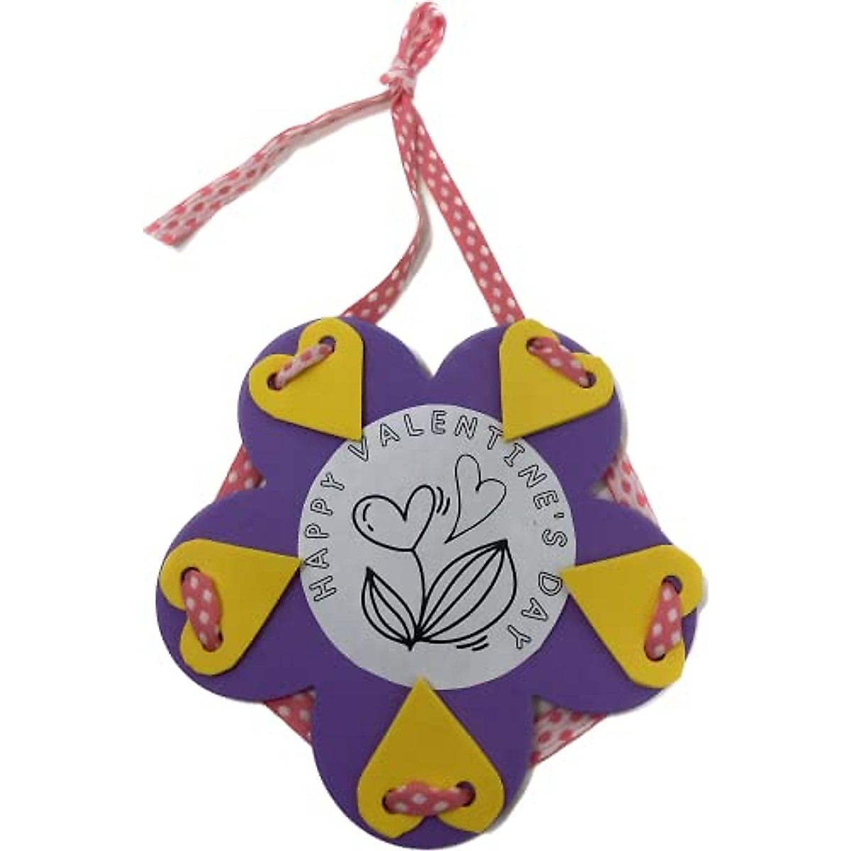 Foam Flower Cut Outs Flower Cutouts Flower Decoration Bulletin Board Cut Outs Flower Classroom Decor Flower Decorations Cutouts for Classroom Decoration 6" Medium Large Die Cut Shapes Craft Foam (24)