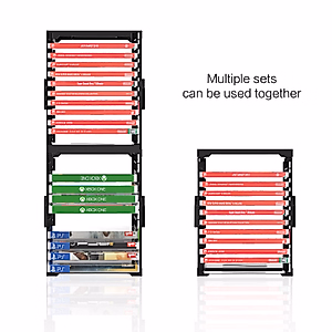 HEATFUN Video Game Storage, Storage Tower for PS5 Games, Storage Stand for Xbox Nintendo Switch Games (for 24 Game Boxes)