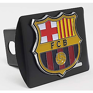 FC Barcelona Hitch Cover Black with Color Logo