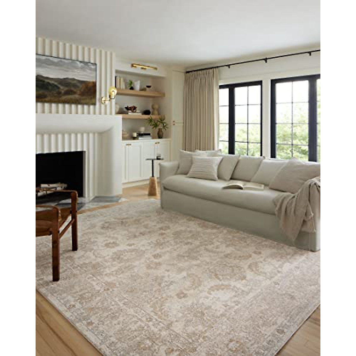 Loloi II Odette Collection ODT-03 Ivory/Beige, Traditional 7'-10" x 10' Area Rug