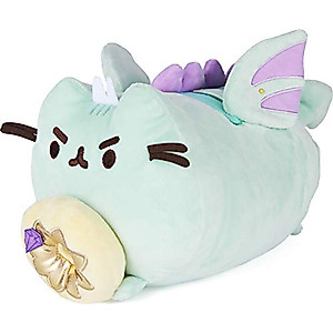 GUND Pusheen Dragonsheen Donut Log Plushed Stuffed Animal Cat, 9.5"