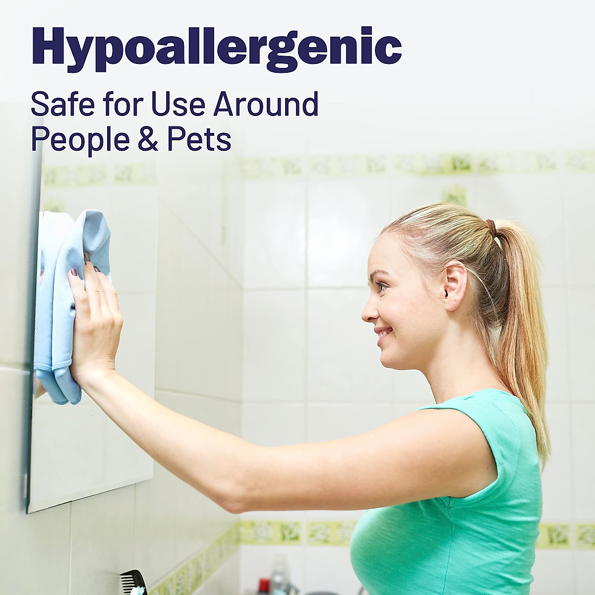 Goodbye Naturally Glass Cleaner, All Surface Cleaner and Floor Cleaner, Safe and Effective All Natural Cleaning Products, 14 oz Continuous Spray Cans, 3 Pack