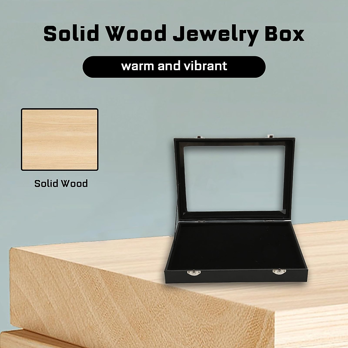 Dustproof Pin Display Case, 28x20x5cm Shadow Box Frame with Locking Buckle, Sponge Lining Medal Collection Display with Glass Door, for Enamel Pin, Badge, Military Medals, Beach Tags, Jewelry