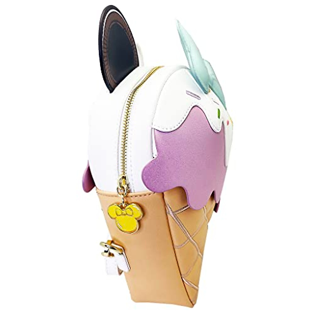Loungefly X LASR Exclusive Disney Frosted Minnie Ice Cream Convertible Mini Backpack - Fashion Cosplay Disneybound Cute Backpacks