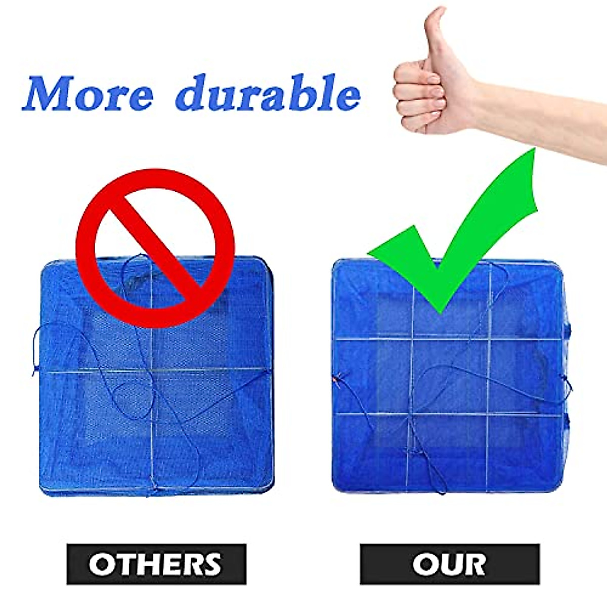 RnneLeen Hanging Drying Net Foldable Drying Rack Net Dryer 19.7"x19.7"x37.4" 6 Layer Folding Fish Mesh Collapsible Dry Net with Zippers for Drying Seeds Fish Vegetables Fruit Herb Food