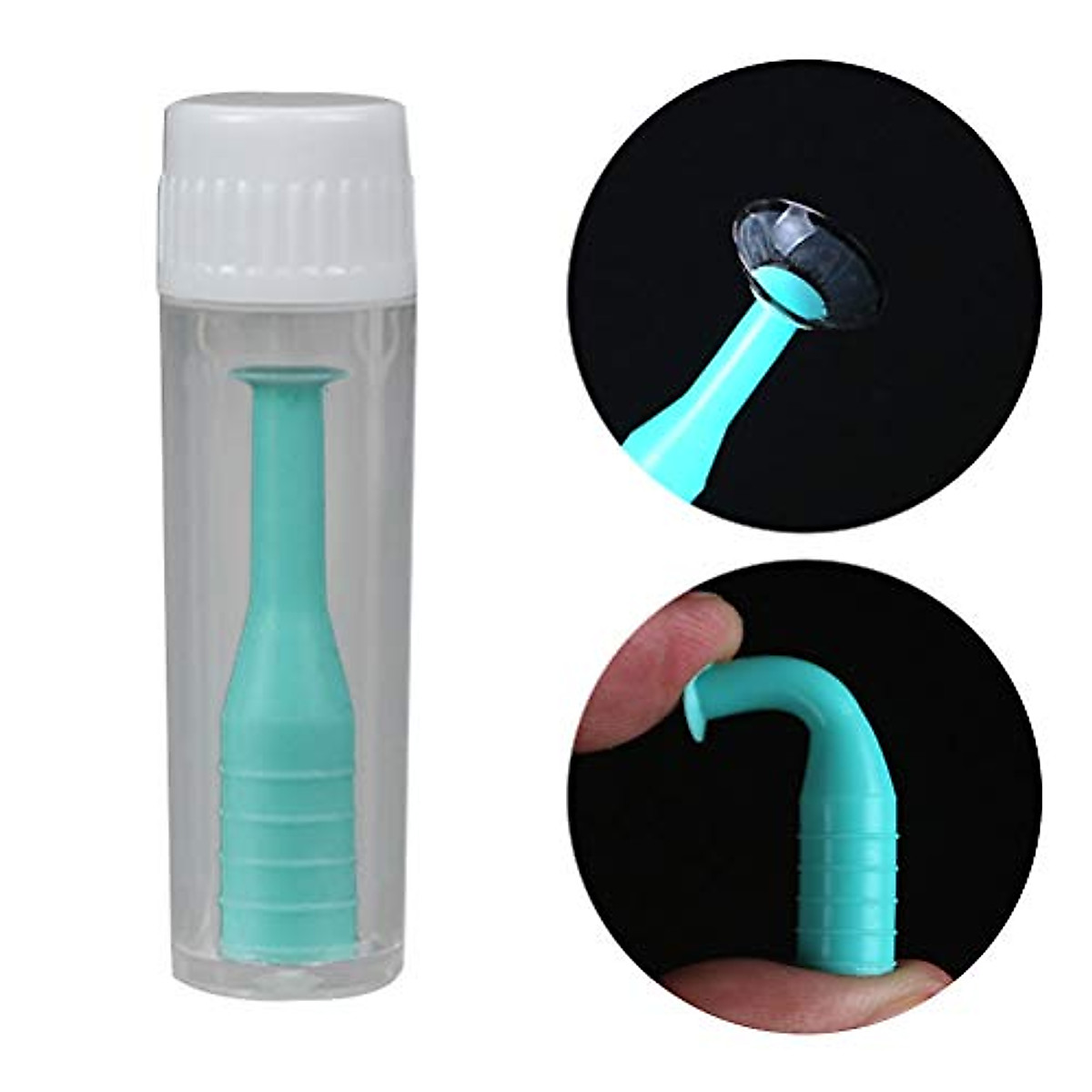 SUPVOX Contact Lenses Inserter Remover Suction Stick Without Bottle for Travel Home Use 4pcs (Green）
