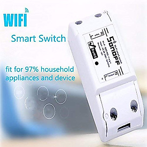 Sonoff WiFi Switch Pack of 6 Wireless Remote Control Electrical for Household Appliances Compatible with Alexa DIY Your Home via Iphone Android App