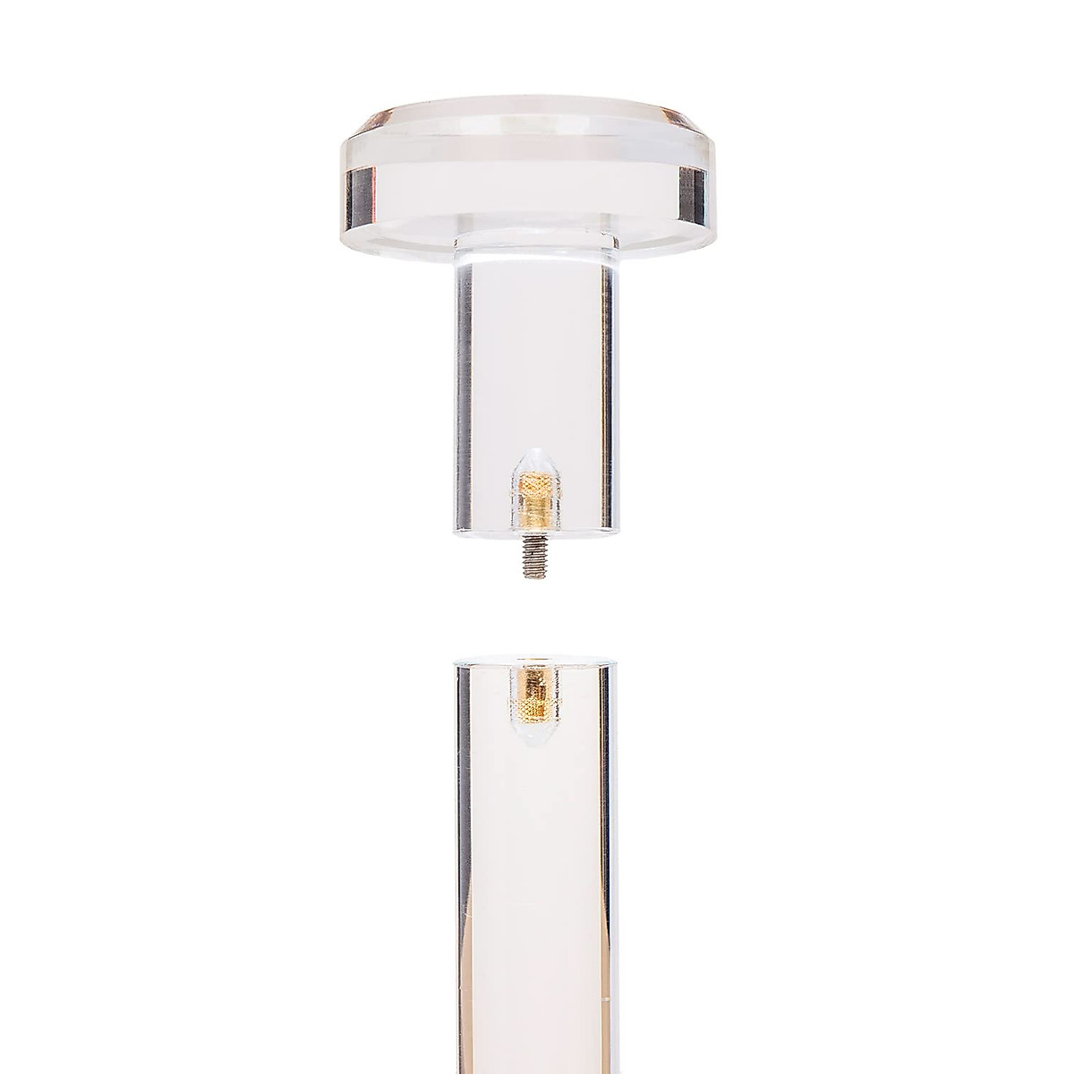 Acrylic Paper Towel Holder, Modern Kitchen Decor Paper Towel Dispenser 13.5" Tall Standing Countertop Paper Towel Holders for Kitchen Organization, Bathroom, Laundry Room, Pool House Made in USA