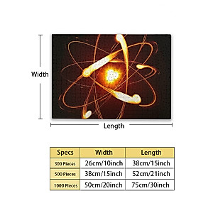 Jigsaw Puzzle for Adults,Atom,Every Piece is Unique,Softclick Technology Means Pieces Fit Together Perfectly,1000PC