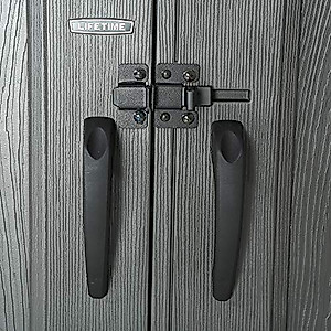 Lifetime 60202 8 x 10 Ft. Outdoor Storage Shed, Gray