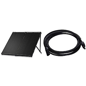 Renogy 200 Watt 12 Volt Portable Solar Panel Kit with 15Ft Extension Cable