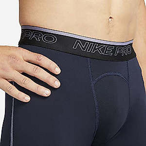 Nike Pro Dri-FIT Men's Long Shorts, L, Obsidian/Iron Purple/Iron Purple