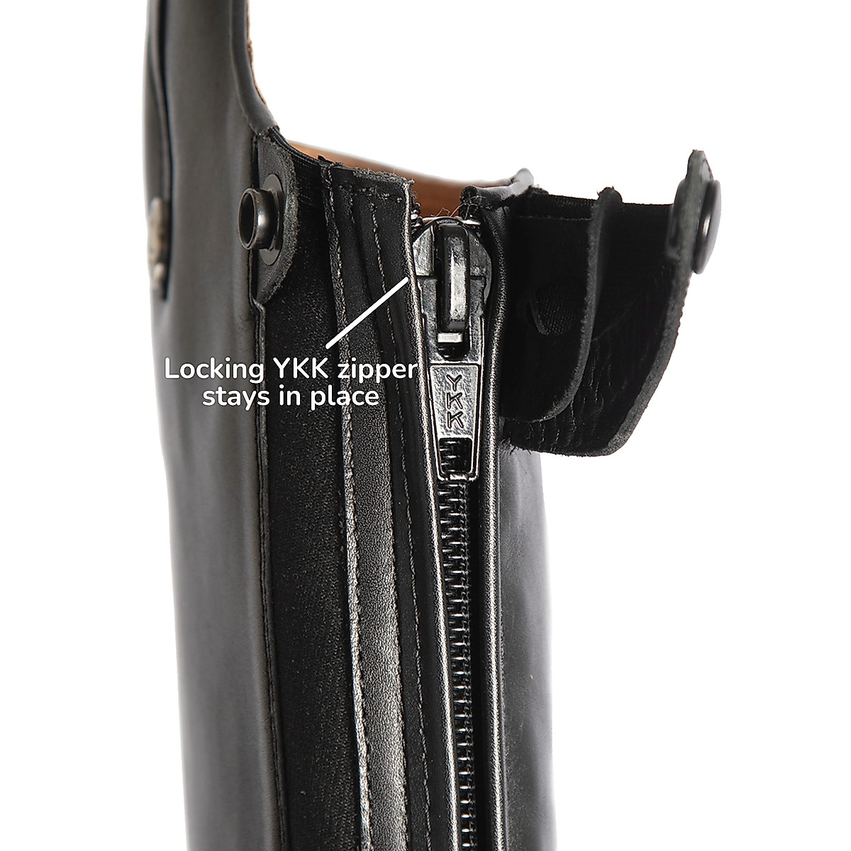 Dover Saddlery Ladies' Madison Field Boots, Size 7.5, Full Medium, Black