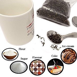 Honbay 4PCS Stainless Steel Short Handle Spoon for Salt Condiments Dessert Tea Coffee (silver)