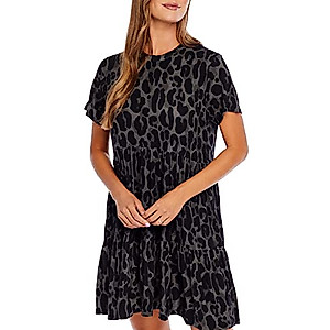 Mud Pie baby girls Dress, Black, X-large Mud Pie Leopard Poncey Dress Black X Large, Black, X-Large US