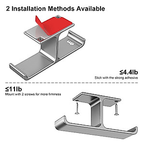 6amLifestyle Headphone Hanger Stand Headphone Hook Holder for PC Gaming DJ Headphones, 2 Pack Controller Holder Stand for PS5 PS4 Xbox One Switch Pro Gamepad Controller