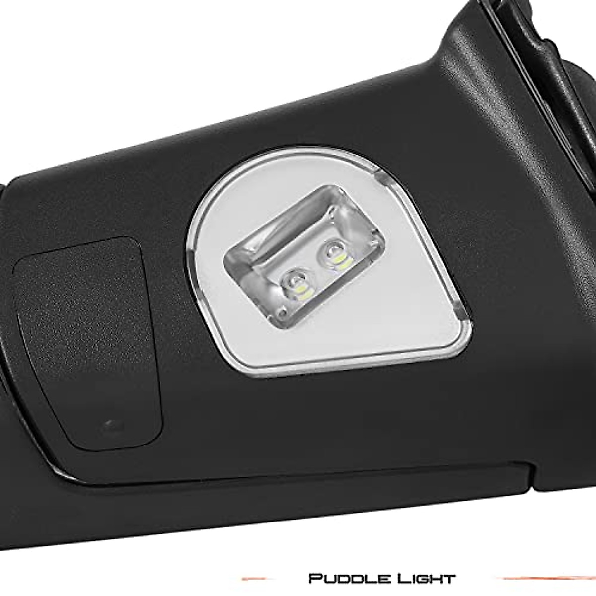 AKKON - For 2009-2018 Dodge Ram Towing Mirrors With Power Folding | Temperature Sensor |Heat | Turn Signal | Light - Smoke Black