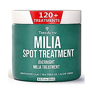 Treeactiv Overnight Milia Spot Treatment 0.5oz, Improves Milia Overnight, Effectively Treat Milia Blemishes in 2 Weeks, Natural Milia Treatment, 120+ Uses
