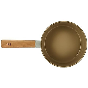 NEOFLAM FIKA Sauce Pan for Stovetops and Induction | Wood Handle and Glass Lid | Made in Korea (7" / 1.7qt)