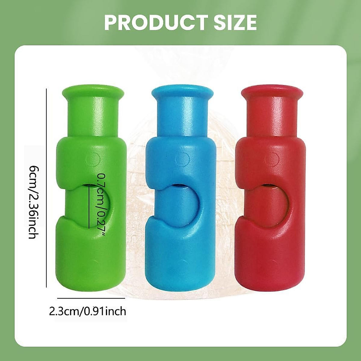 Bag Clips, Snack Bread Closure Clip, 2024 New Squeeze and Lock Bread Bag Clips, Portable Press Type Snack Bag Clip, Plastic Sealing Clip Bag Clip for Bread, Snacks, Seasonings (Mix, 6pcs)