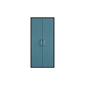 Manhattan Comfort Eiffel Garage Cabinets and Storage System, Set of 6, Blue