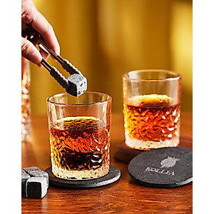 Kollea Cool Boss Gifts for Men, Whiskey Decanter Set with Glasses, Best Boss Birthday Christmas Gifts for Men, Office Farewell Gifts for Boss, Manager, Leader, Personalized Liquor Decanter Present