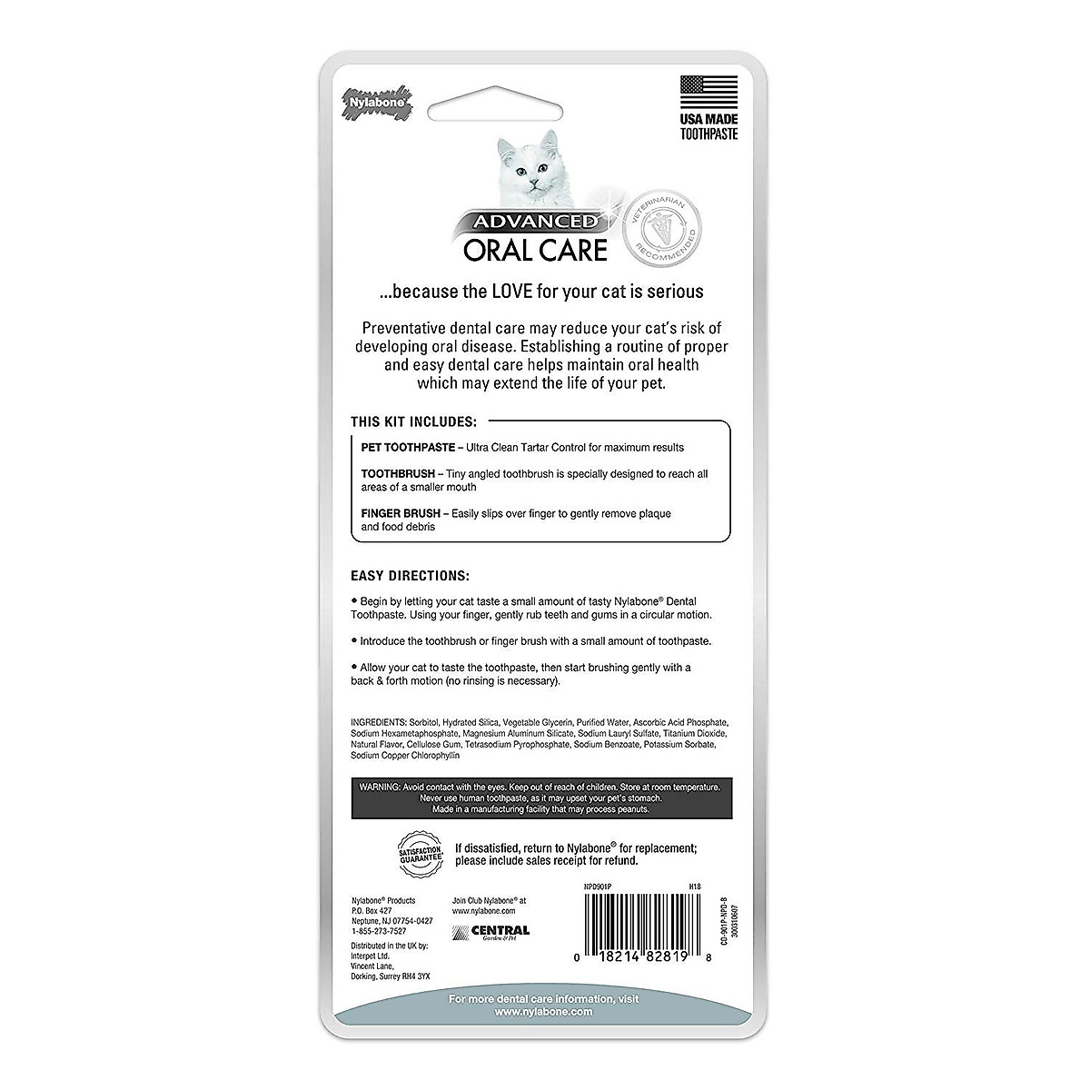 Nylabone 3 Pack of Advanced Oral Care Cat Dental Kits