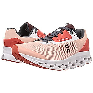 ON Running Cloudstratus Sneaker, 38.5, Red
