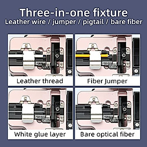 High Precision KLS-X3 Fiber Cleaver 24 surface blade Cutting tool Optical Cable Cutting Knife (Automatic knife return (gold))