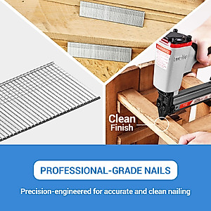 meite 18 Gauge Brad Nails, 1 Inch 18GA Brad Nails Galvanized Small Finishing Nail Gun Nails for Pneumatic, Electric Brad Nailer Gun (1,000 Counts)